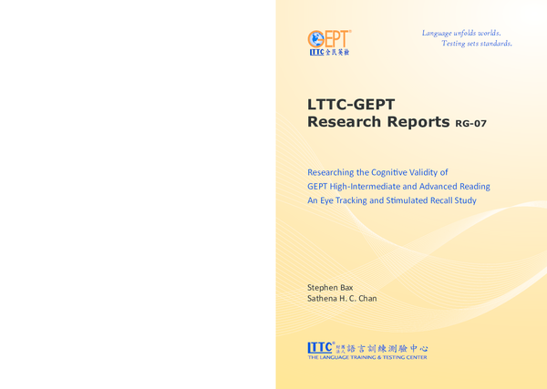 (PDF) Researching the cognitive validity of GEPT High-Intermediate and Advanced Reading: an eye ...