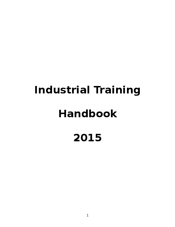 (DOC) Industrial Training Hand Book 2015 (1)