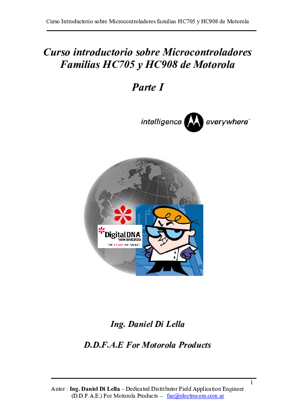 (PDF) Curso Introductorio sobre Microcontroladores familias HC705 y HC908 de Motorola Curso ...