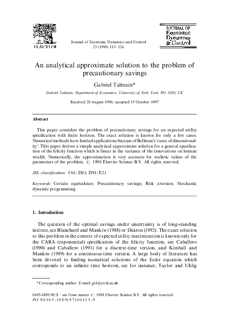 Pdf An Analytical Approximate Solution To The Problem Of
