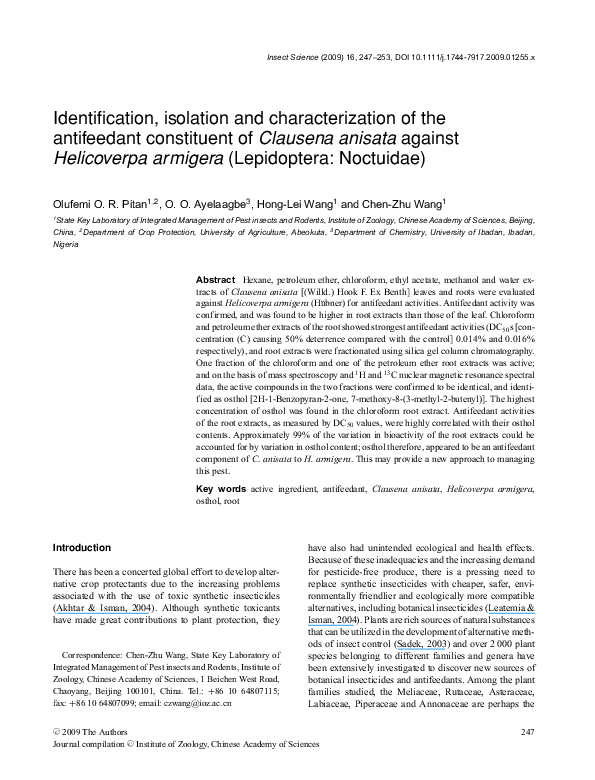 (PDF) Identification, Isolation, and Characterization of Five Potential ...