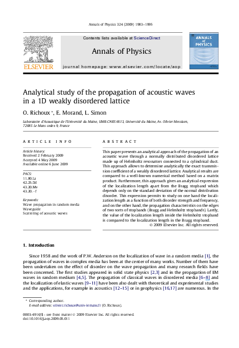 (PDF) Annals Physics 324 9 2009
