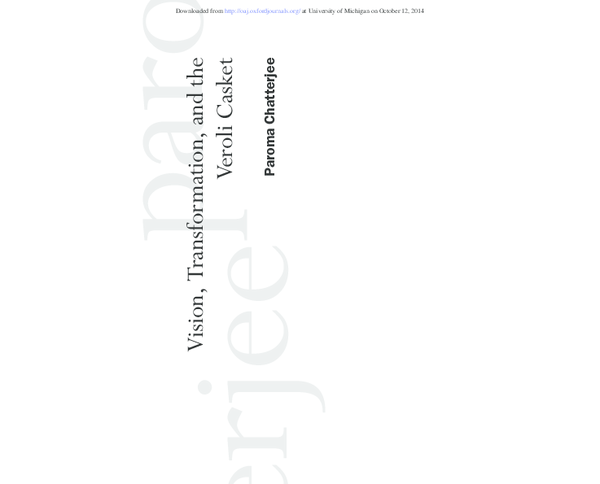 (PDF) Vision, transformation, and the Veroli casket