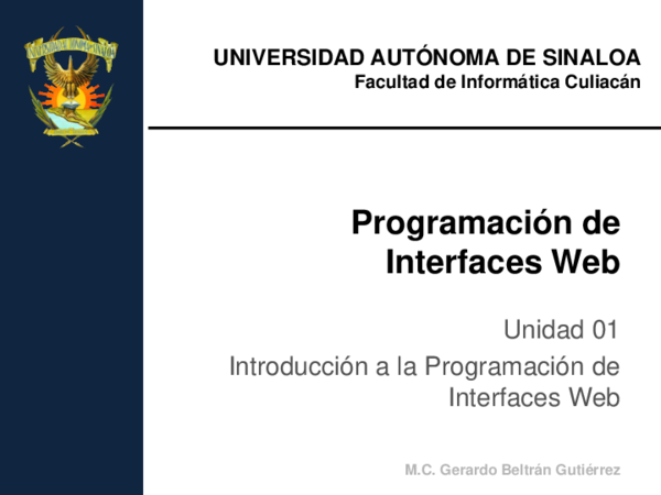 (PDF) Unidad 01 Introducción a la Programación de Interfaces Web ...