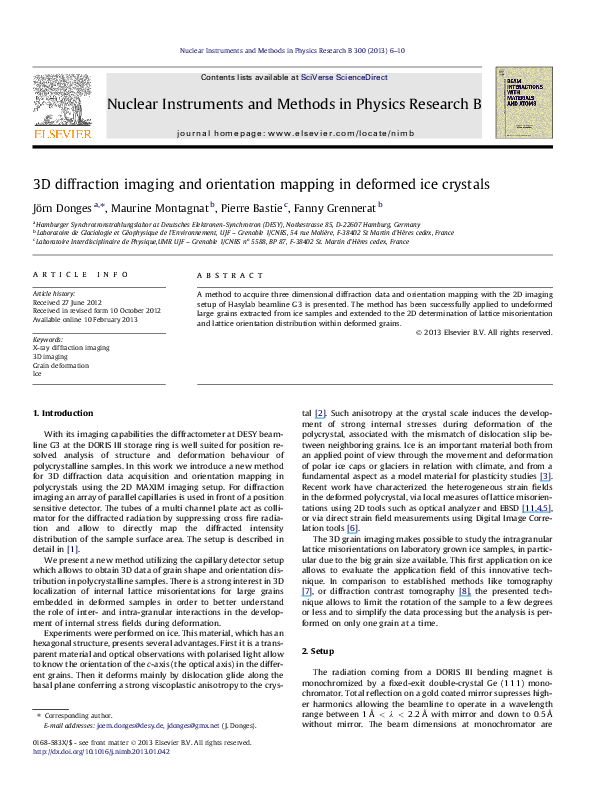 (PDF) 3D diffraction imaging and orientation mapping in deformed ice ...
