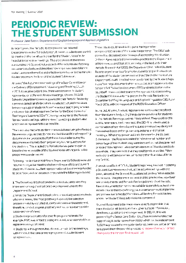 (PDF) Periodic Review: The student submission