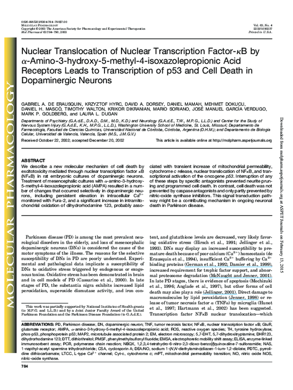 (PDF) Nuclear Translocation of Nuclear Transcription Factor-kappa B by ...