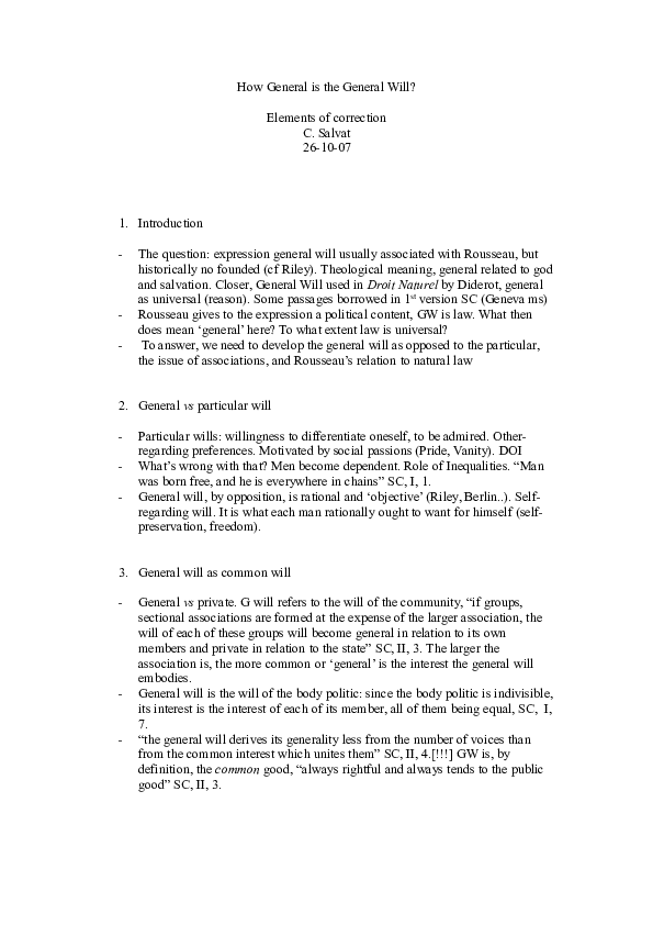 (DOC) How General is the General Will