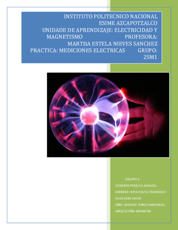 (PDF) Practica electricidad mediciones
