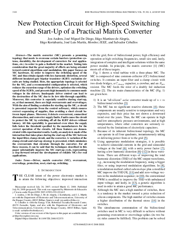 (PDF) New Protection Circuit for High-Speed Switching and Start-Up of a ...