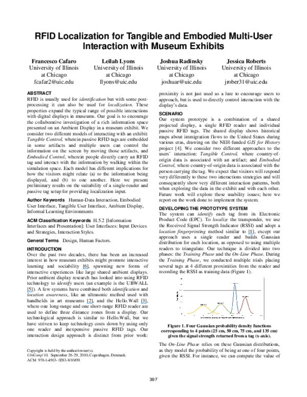 (PDF) RFID localization for tangible and embodied multi-user ...