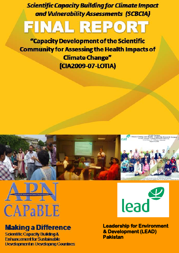 (PDF) Leadership for Environment & Development (LEAD) Pakistan