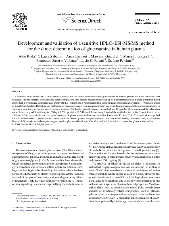 Pdf Development And Validation Of A Sensitive Hplcesi Msms Method