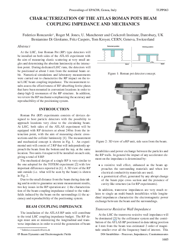 Collective Effects Beam Coupling Impedance - The Best Picture Of Beam