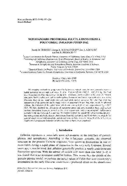 (PDF) Nonstandard primordial fluctuations from a polynomial inflation ...