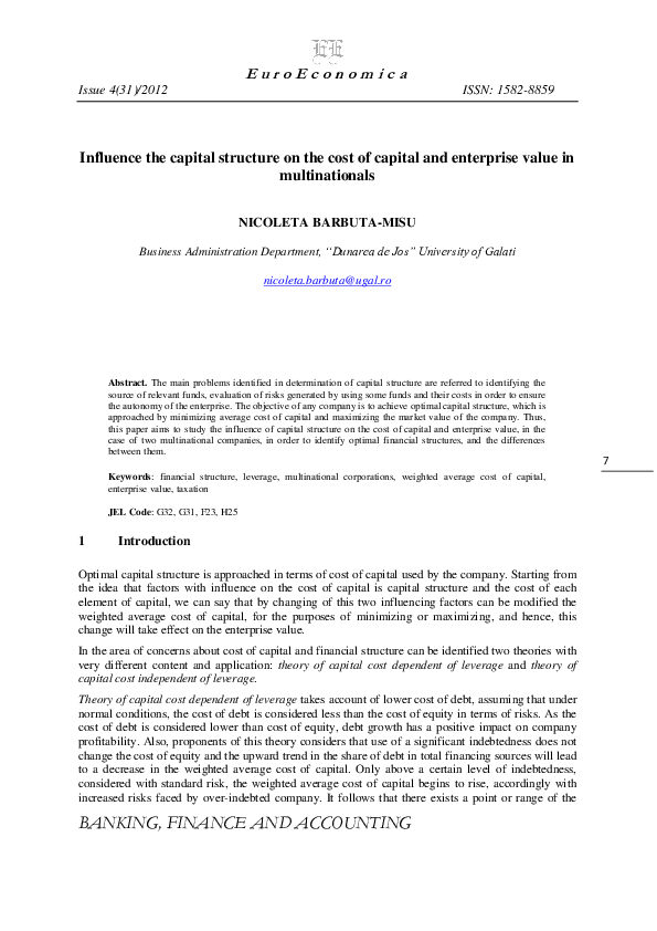 les ratios de structure financière pdf
