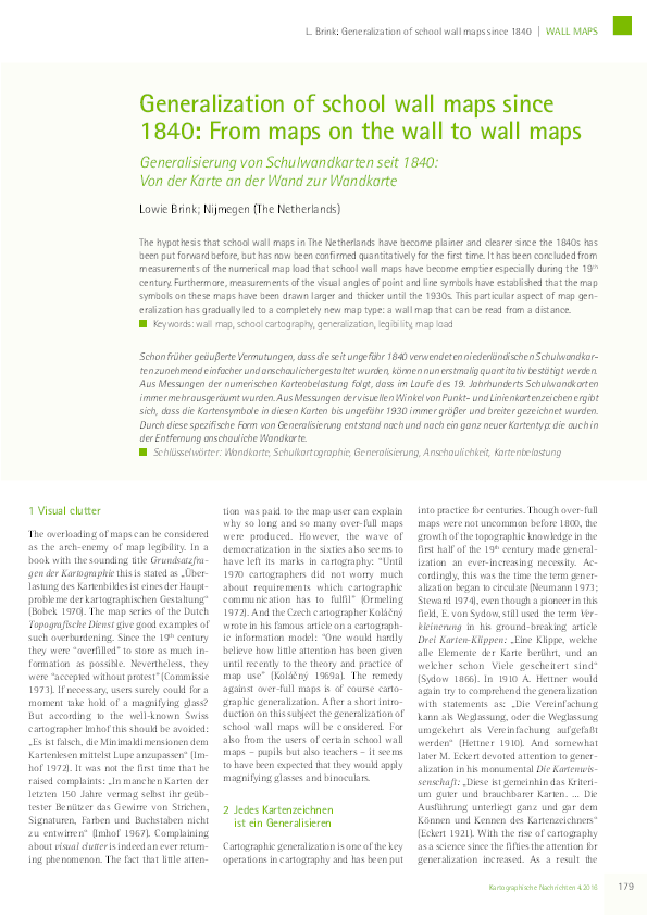(PDF) Generalization of school wall maps since 1840: From maps on the ...