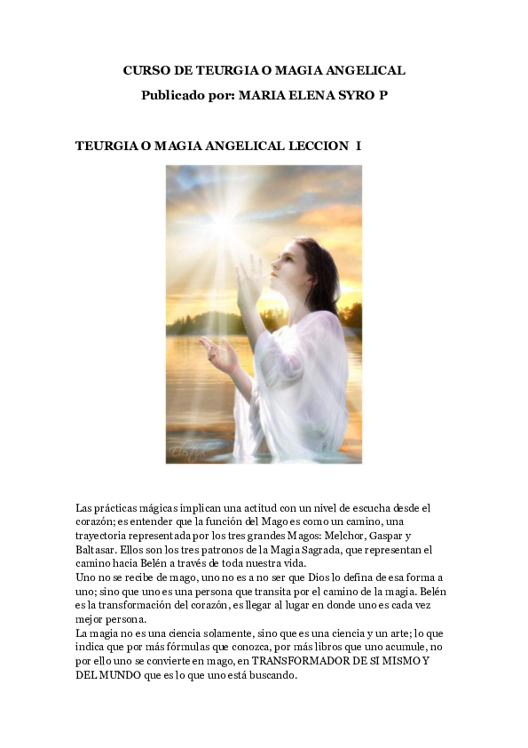 (PDF) CURSO DE TEURGIA O MAGIA ANGELICAL Publicado por: MARIA ELENA ...