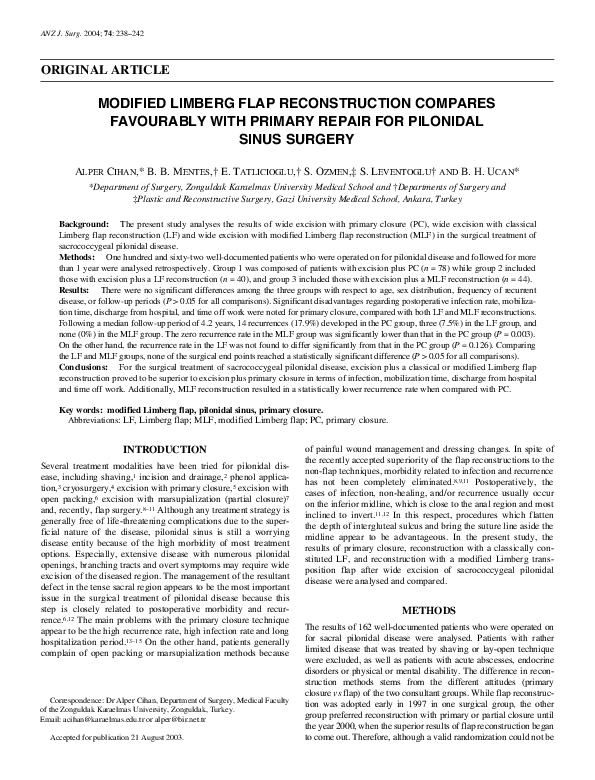 (PDF) Comparison of Cleft Lift and Limberg Flap Techniques for ...