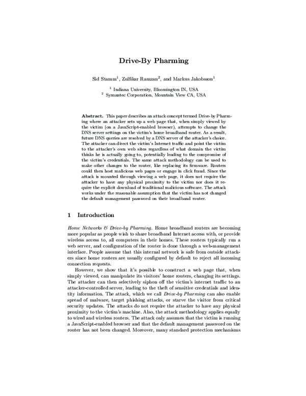 (PDF) Drive-By Pharming