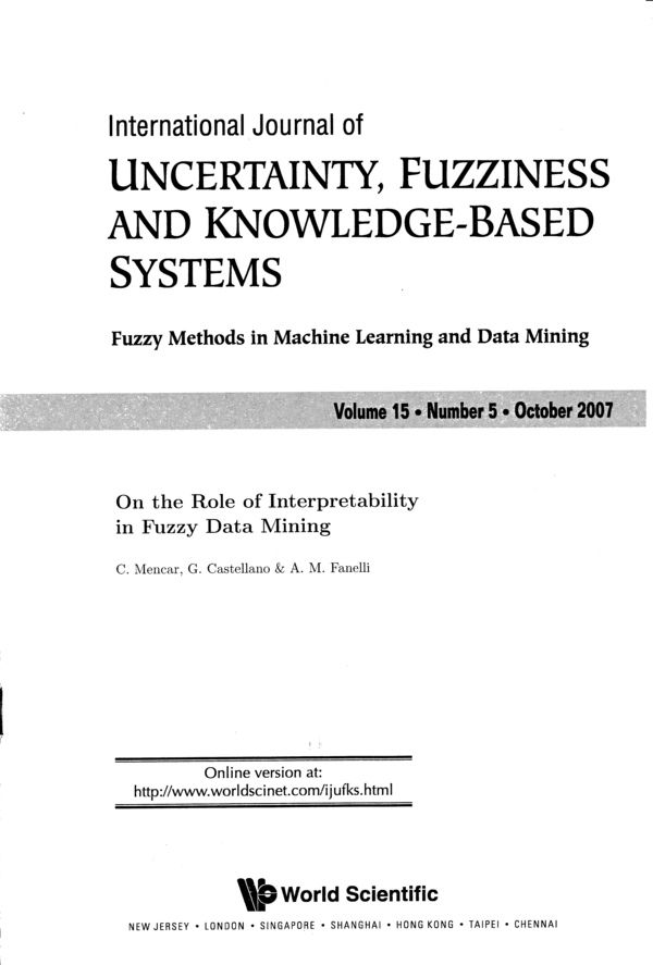 (PDF) On the Role of Interpretability in Fuzzy Data Mining