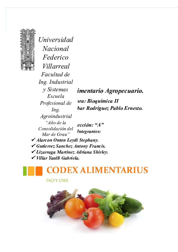 (DOC) Codex alimentario