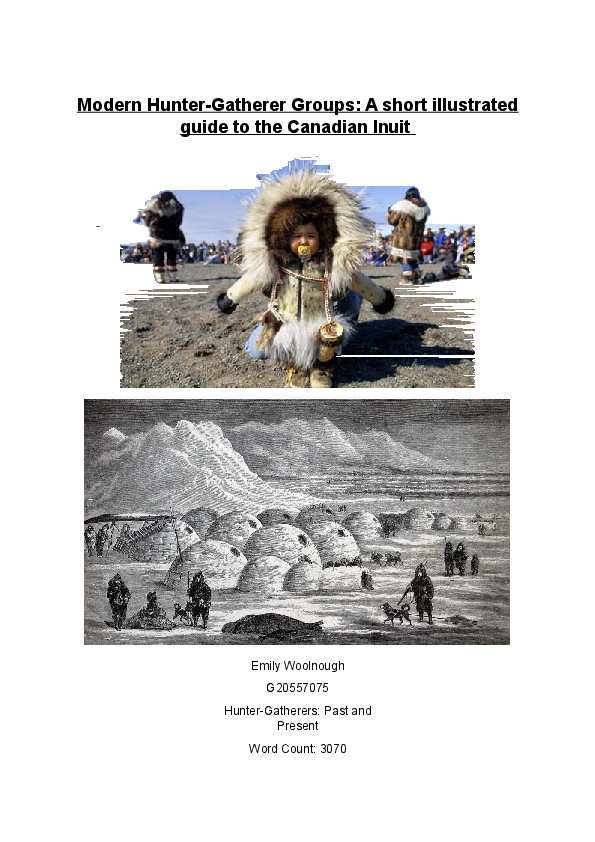 (DOC) Modern Hunter-Gatherer Groups: A short illustrated guide to the ...