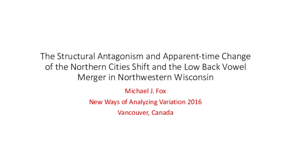 (PDF) The Structural Antagonism and Apparent-­time Change of the ...