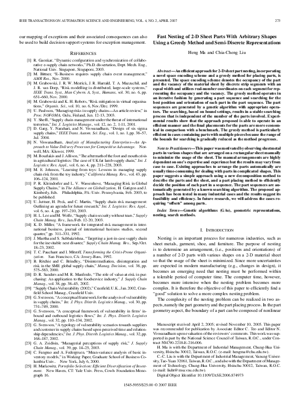 (PDF) Fast Nesting of 2 D Sheet Parts With Arbitrary Shapes (1) | Mehmet YILDIRIM - Academia.edu
