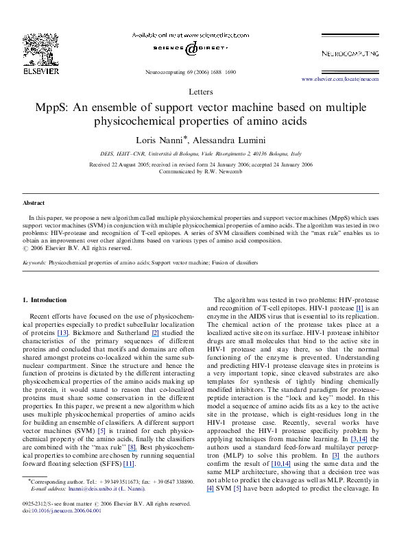 (PDF) MppS: An ensemble of support vector machine based on multiple ...