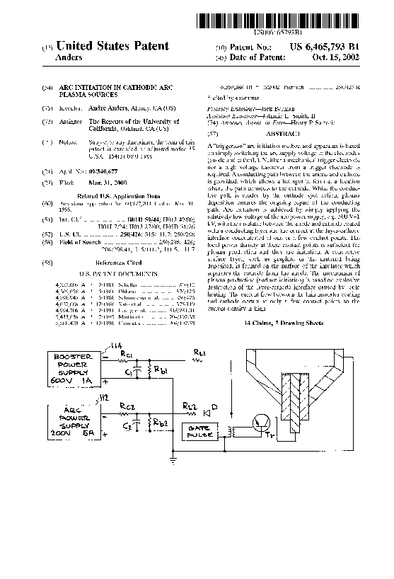 (PDF) Arc initiation in cathodic arc plasma sources