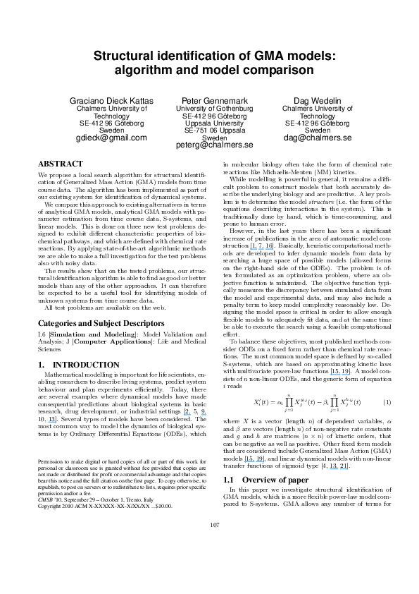 (PDF) Structural identification of GMA models: algorithm and model ...