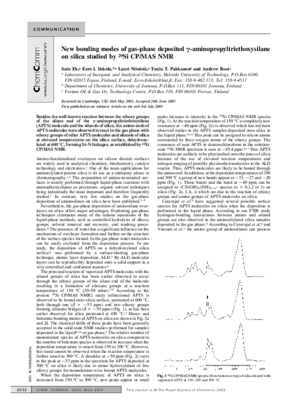 (PDF) New bonding modes of gas-phase deposited ...