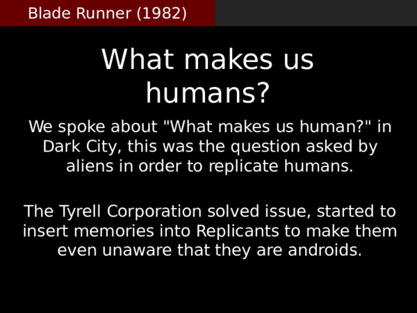 (PPT) Movie Analysis Presentation: Blade Runner