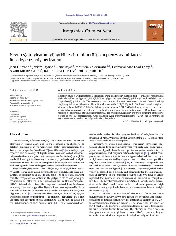 (PDF) New bis(azolylcarbonyl)pyridine chromium(III) complexes as ...