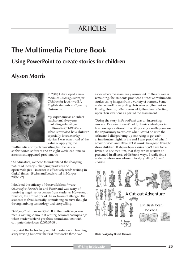 (PDF) The Multimedia Picture Book: Using PowerPoint to create stories ...