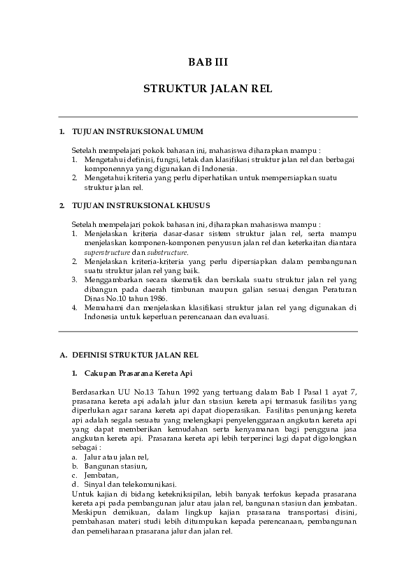 (PDF) BAB III STRUKTUR JALAN REL