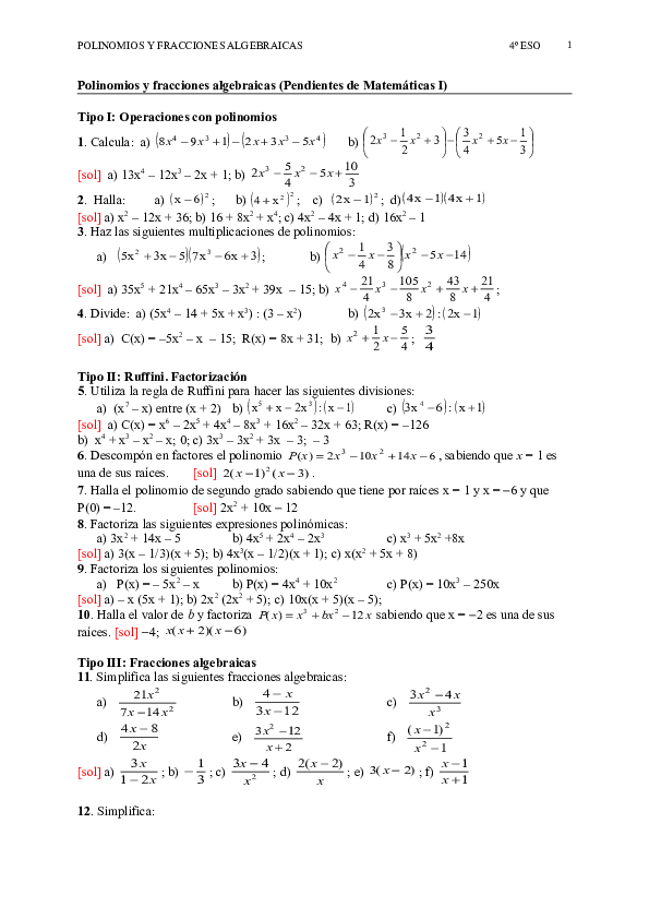 (DOC) Tema 03 Polinomios y fracc