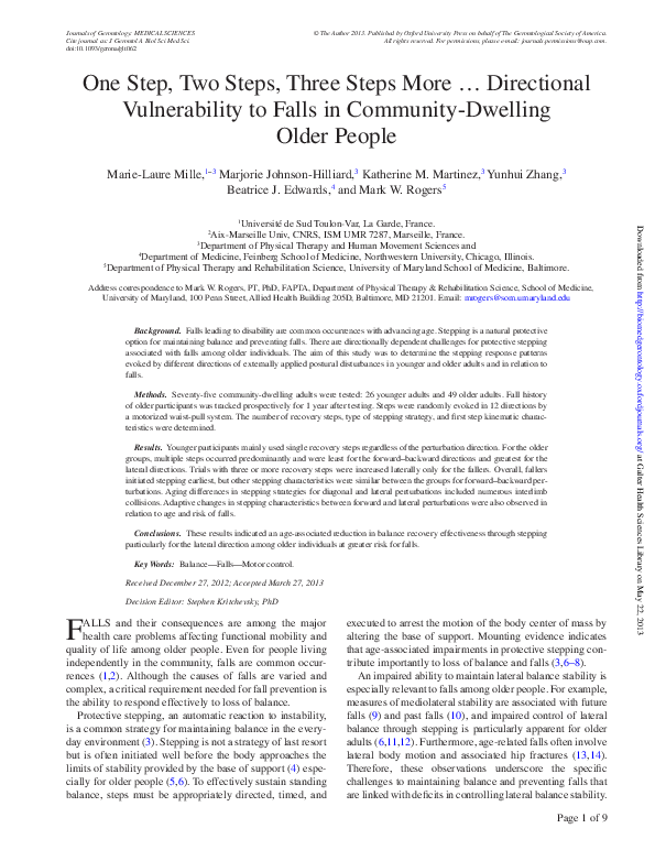 (PDF) One Step, Two Steps, Three Steps More ... Directional ...