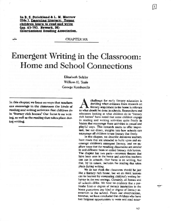 (PDF) Emergent Writing in the Classroom.pdf