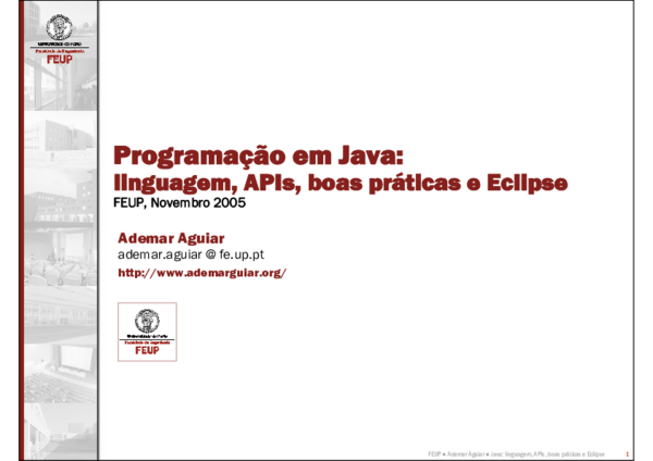 (PDF) Programacao em Java linguagem APIs boas praticas e Eclipse