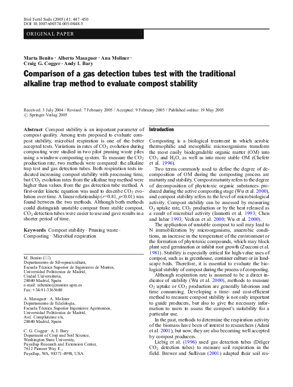 (PDF) Comparison of a gas detection tubes test with the traditional ...