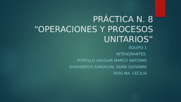 (PPT) Operaciones y Procesos Unitarios