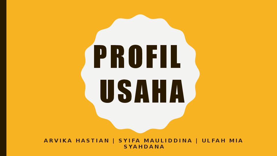 (PPT) Profil Usaha