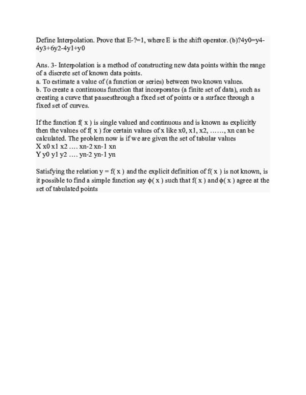 (DOC) Define Interpolation