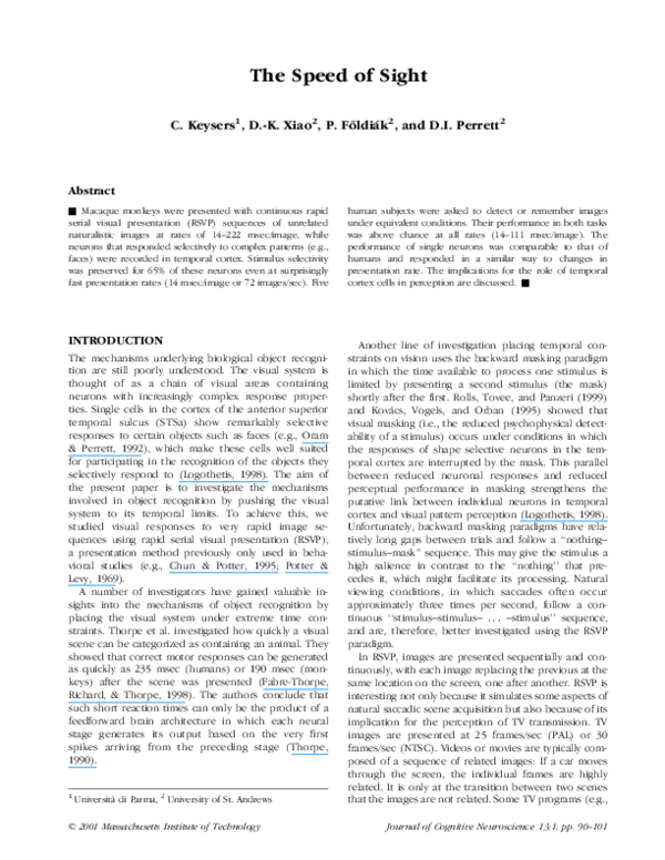 (PDF) The Speed of Sight