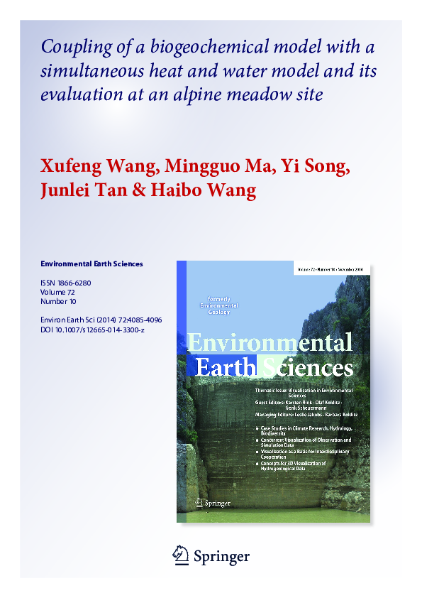 (PDF) Coupling of a biogeochemical model with a simultaneous heat and ...