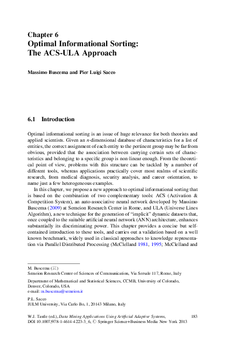 (PDF) Optimal Informational Sorting: The ACS-ULA Approach (PDF) Optimal Informational Sorting: The ACS-ULA Approach