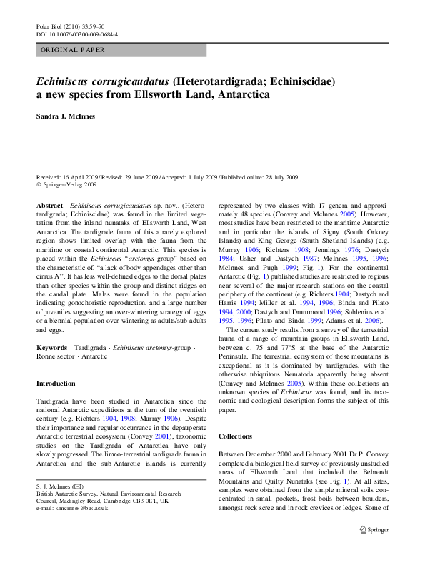 (PDF) Echiniscus corrugicaudatus (Heterotardigrada; Echiniscidae) a new ...
