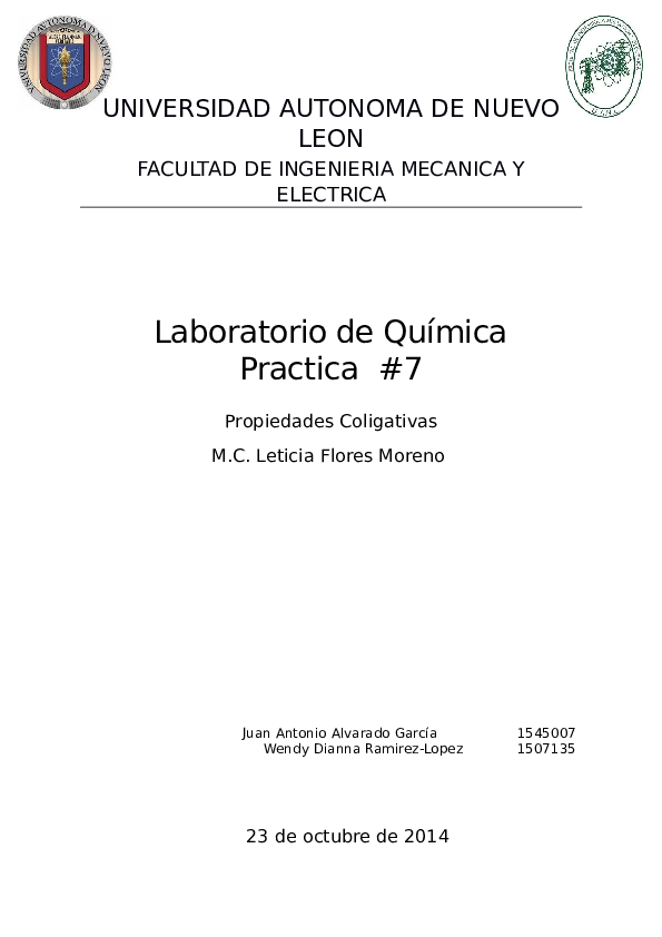 (DOC) UNIVERSIDAD AUTONOMA DE NUEVO LEON FACULTAD DE INGENIERIA MECANICA Y ELECTRICA Laboratorio ...